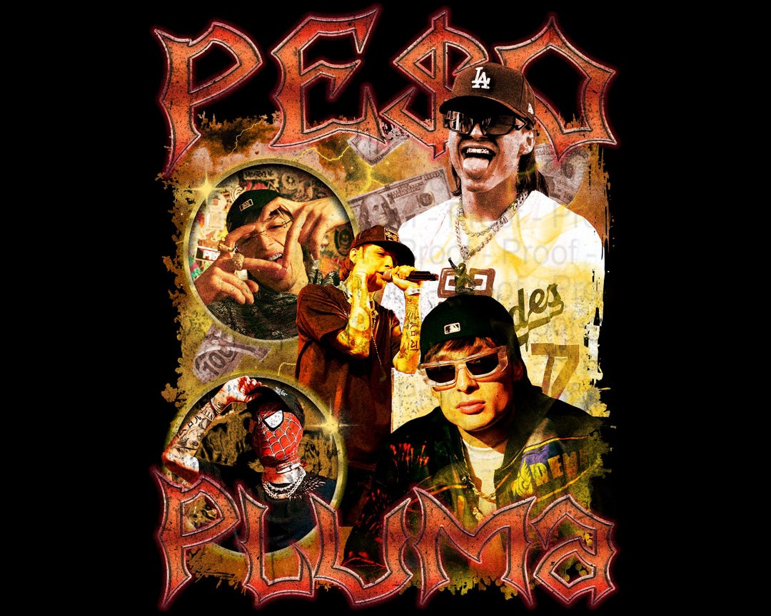 Peso Pluma T Shirt Design PNG Instant Download 300 Dpi - Etsy