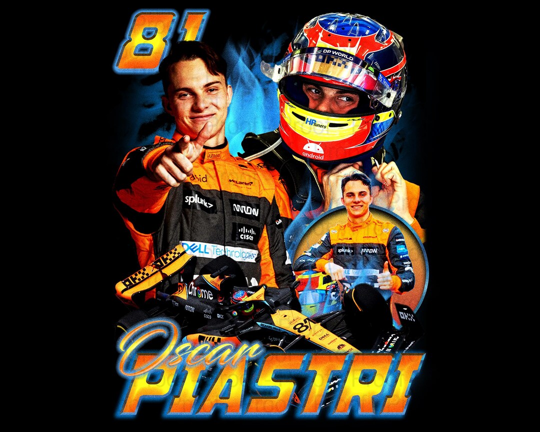 Oscar Piastri T Shirt Design PNG Instant Download - Etsy