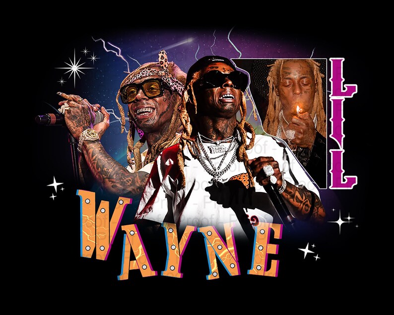 Lil Wayne T Shirt Design PNG Instant Download 300 Dpi - Etsy