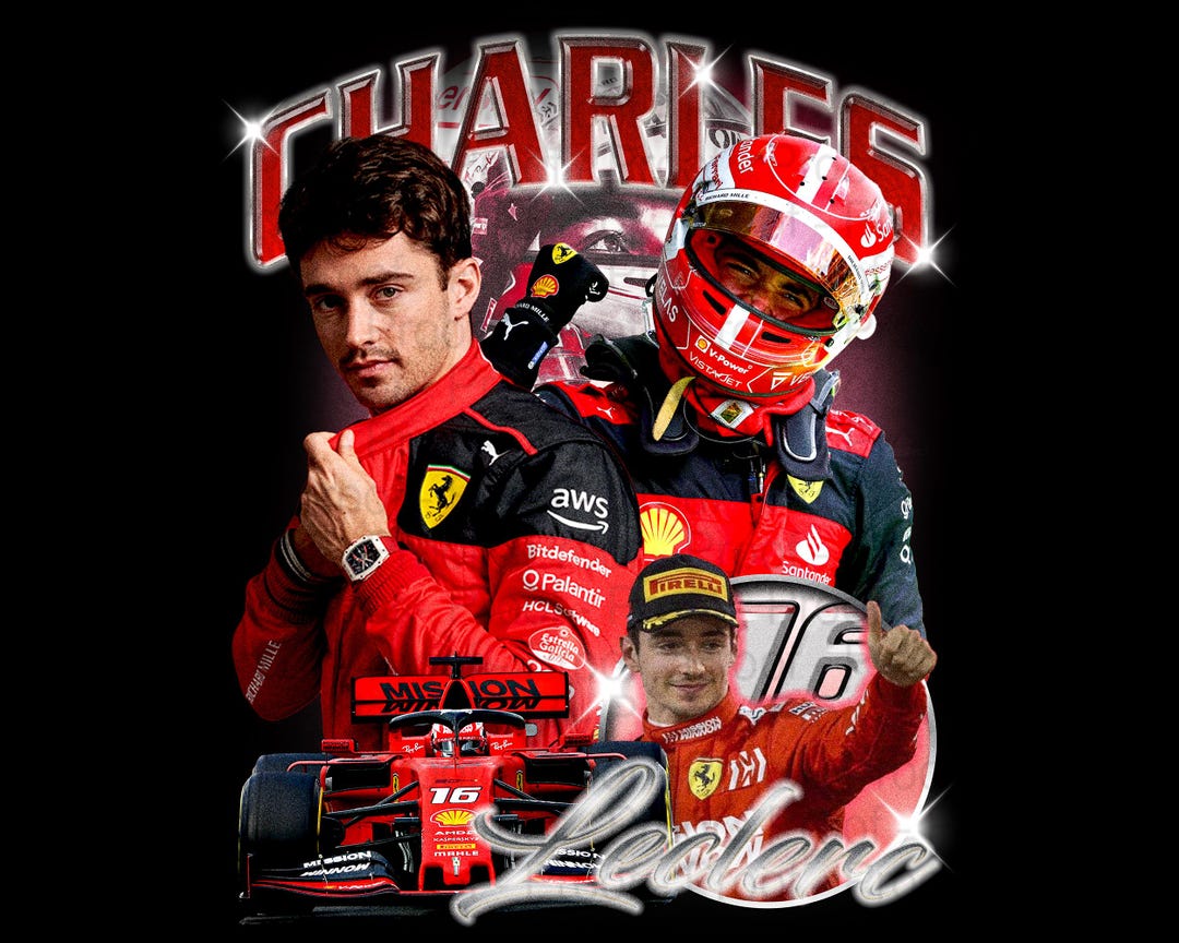 Charles Leclerc T Shirt Design PNG Instant Download - Etsy