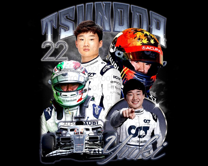 Yuki Tsunoda PNG Formula One Shirt, Yuki Tsunoda Tshirt, Yuki Tsunoda ...