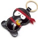Ninja Leather Keychain Handmade Leather Ninja Bag Charm New - Etsy