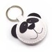 Panda Bear Leather Keychain FREE Shipping Worldwide Panda Leather Bag ...