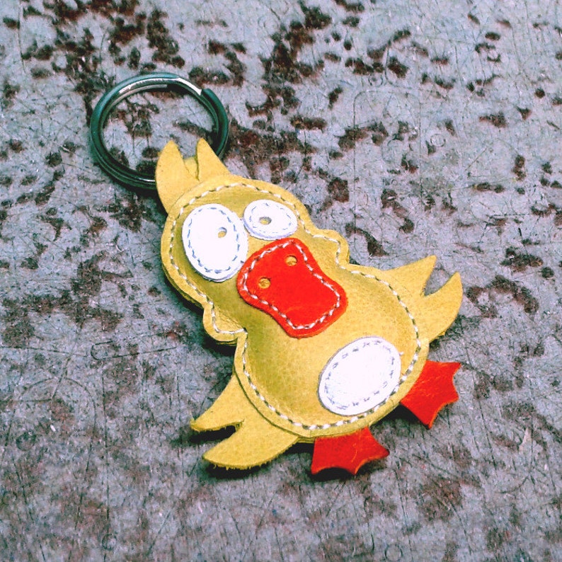 Cute Little Yellow Duck Keychain FREE Shipping Wordlwide - Etsy