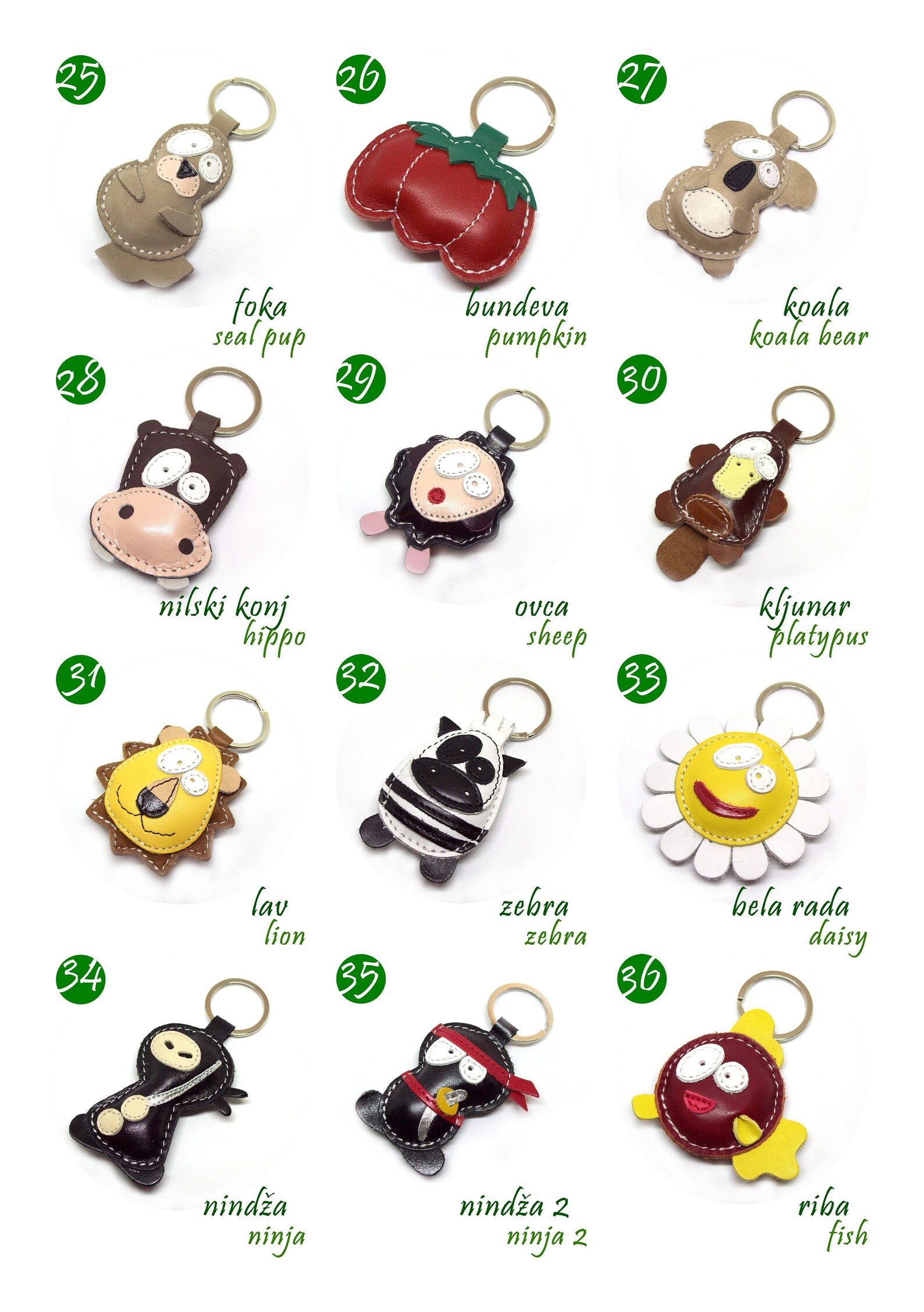 Ninja Leather Keychain Handmade Leather Ninja Bag Charm New - Etsy