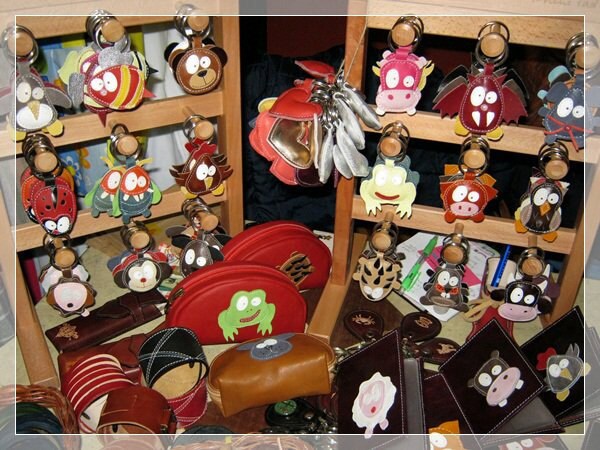 Cute Little Red Strawberry Handmade Leather Keychain FREE | Etsy