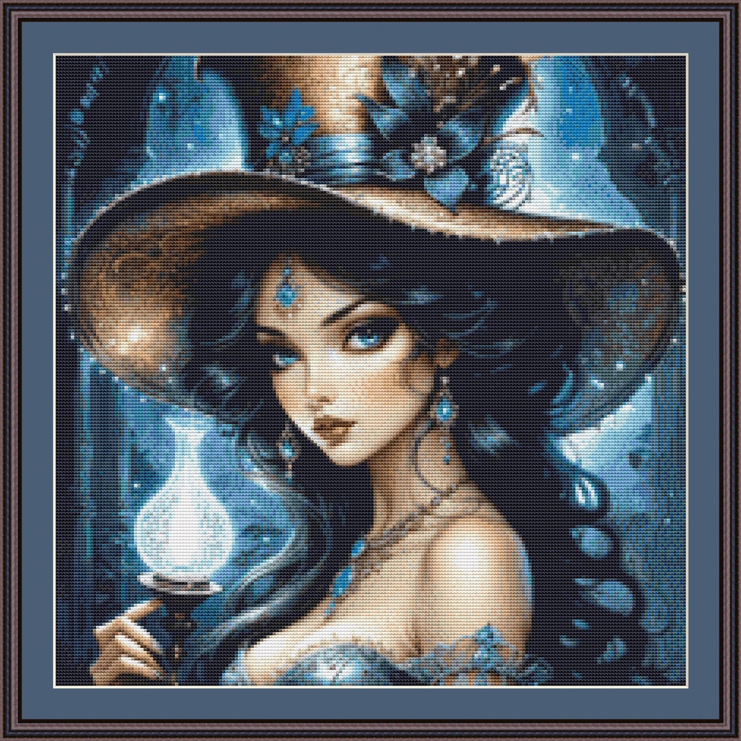 Magical DMC Chart for Wizardess Design - Printable PDF - Etsy