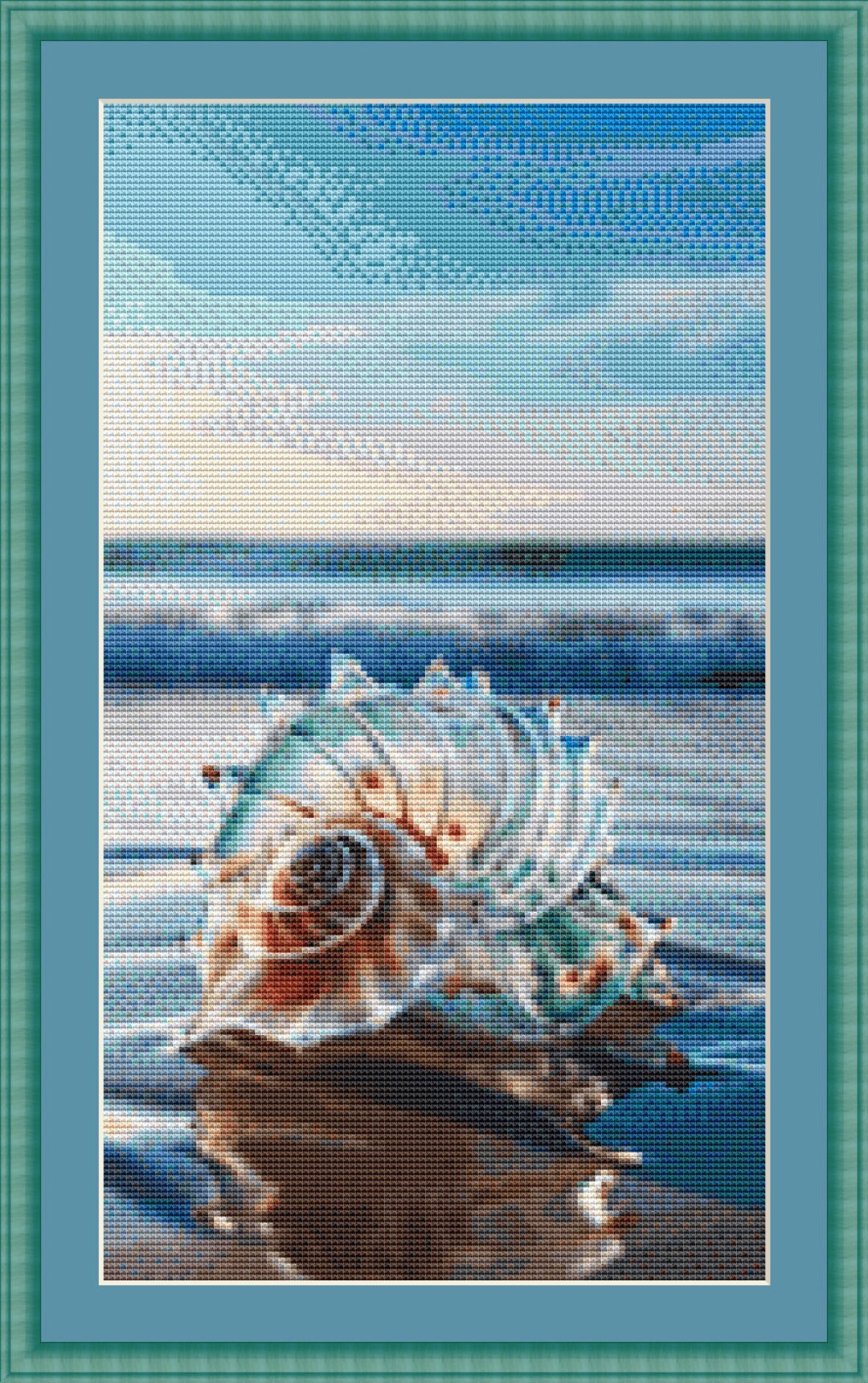 Stunning Seashell Cross Stitch Pattern - Instant Download PDF - Etsy