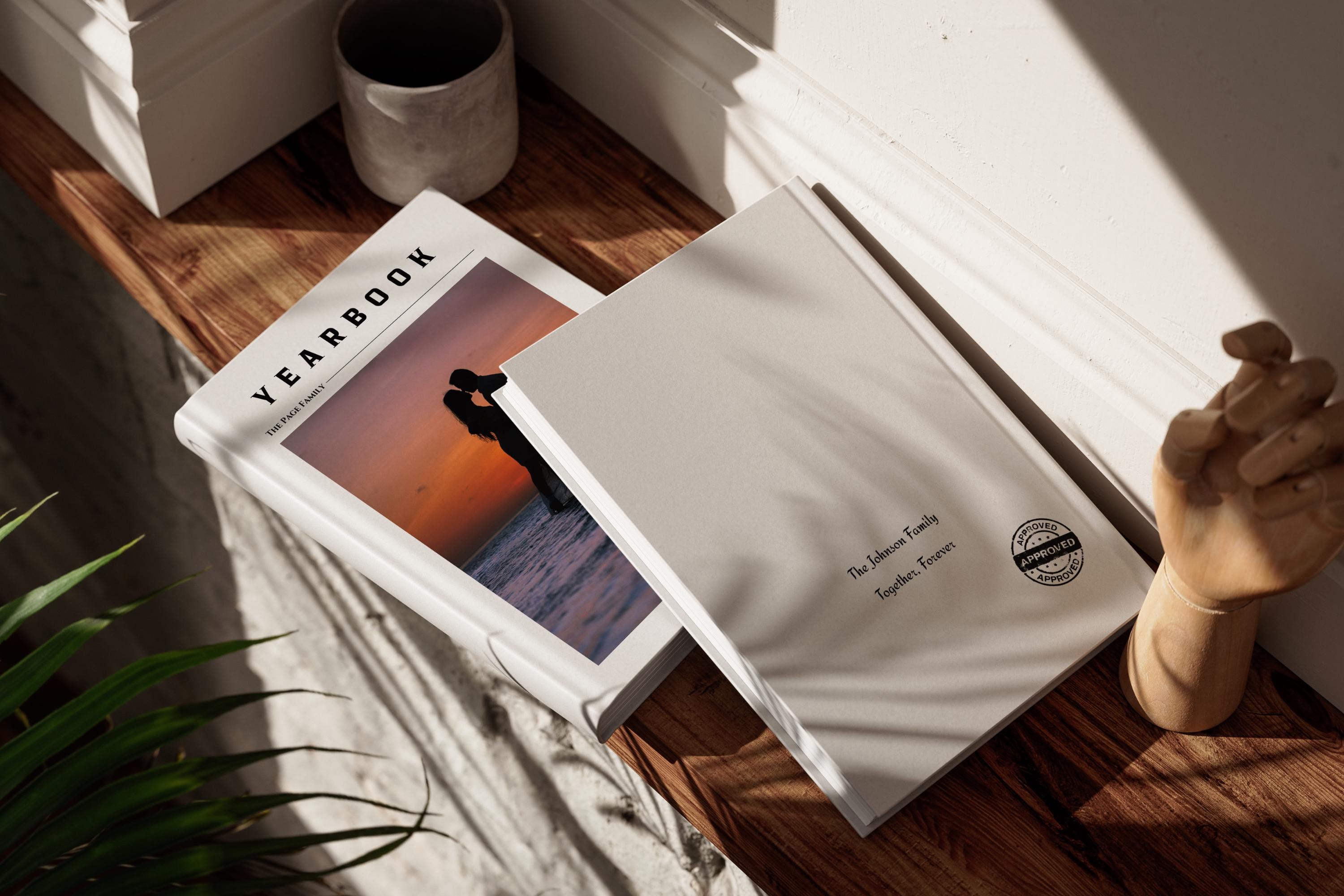 Family Photo Magazine Template | Printable Annual Memory Book | Family ...