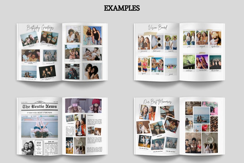 Magazine Template Printable Magazine Custom Magazine Fashion Magazine ...