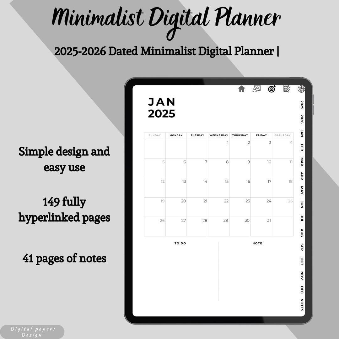 Digital Planner 2025-2026, Goodnotes Planner, Notability Planner ...
