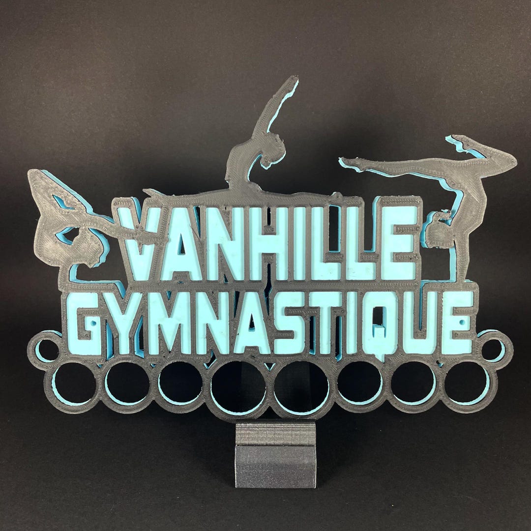 2-word Medal Holder, Two-tone, 100% Personalized - Etsy