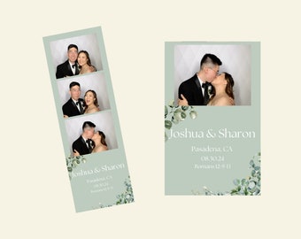 Wedding Photo Booth Template Minimalist Black and White Elegant Salsa ...