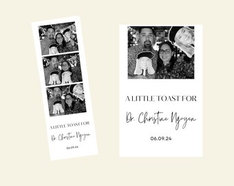 Wedding Photo Booth Template Minimalist Black and White Elegant Salsa ...