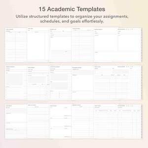 2024 2025 Academic Planner, Minimalist Student Planner, Study Schedule ...