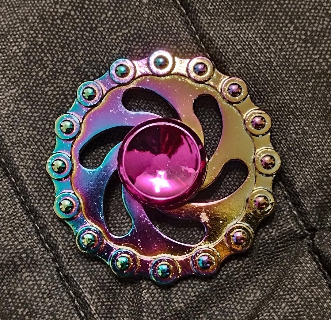 Metal Rainbow Fidget Spinner for Fun Collecting Nice Gift Item Bicycle ...