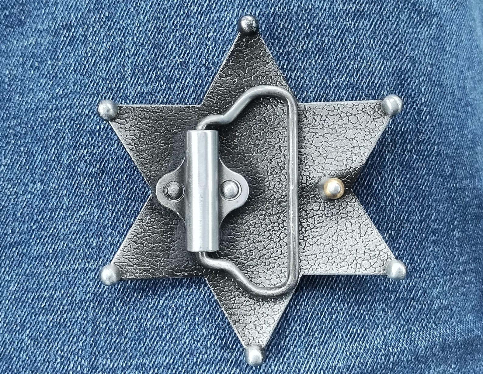 Olde Wild West Sheriff Badge Metal Belt Buckle Perfect Addition to Your ...
