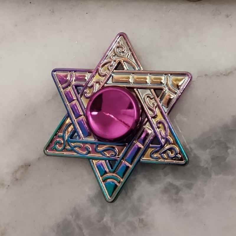 Rainbow Metal Fidget Spinners - Etsy