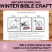 Bible Verse Snow Globe Christian Winter Craft Activity | Sunday School ...
