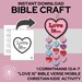 Love is 1 Corinthians Bible Verse Craft Printable: Sunday School ...