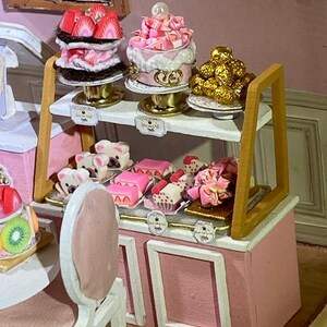 Fully Assembled Sweet Miniature Cafe. Packed With Delightful Cakes ...