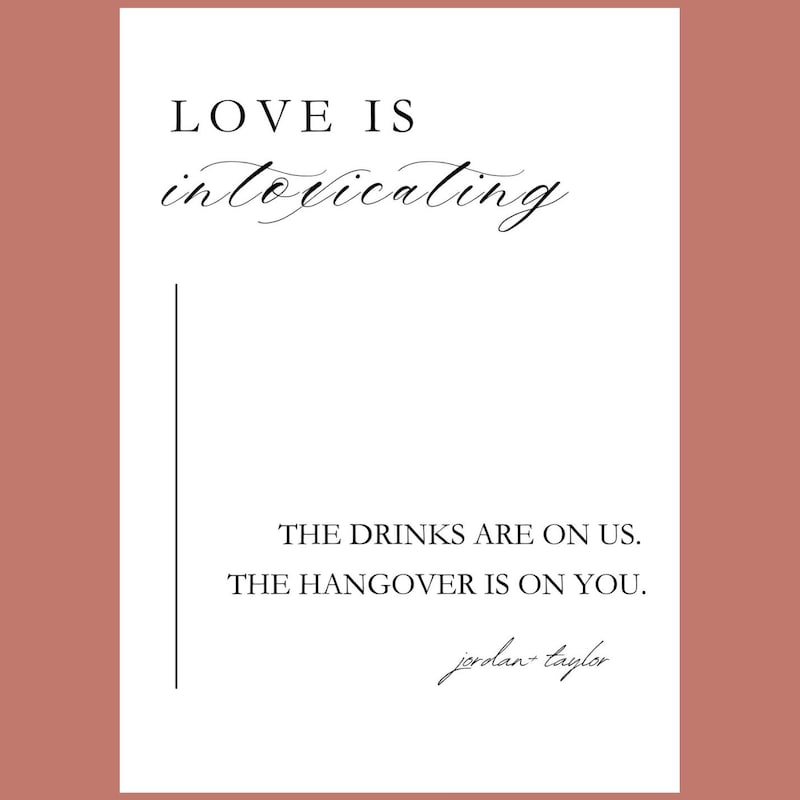 Love is Intoxicating - Etsy