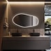 Irregular Mirror With Led Lights, Asymmetrical Lighted Mirror, Led ...