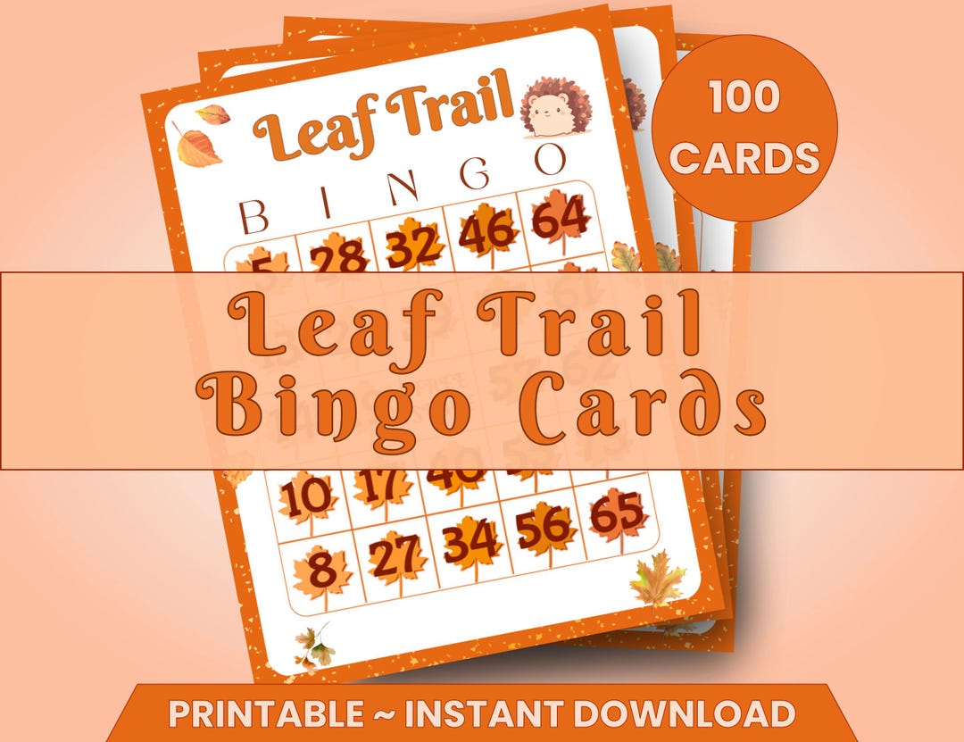 100 Autumn Bingo Cards | Fall Bingo | Autumn Printable | Fall Activity ...