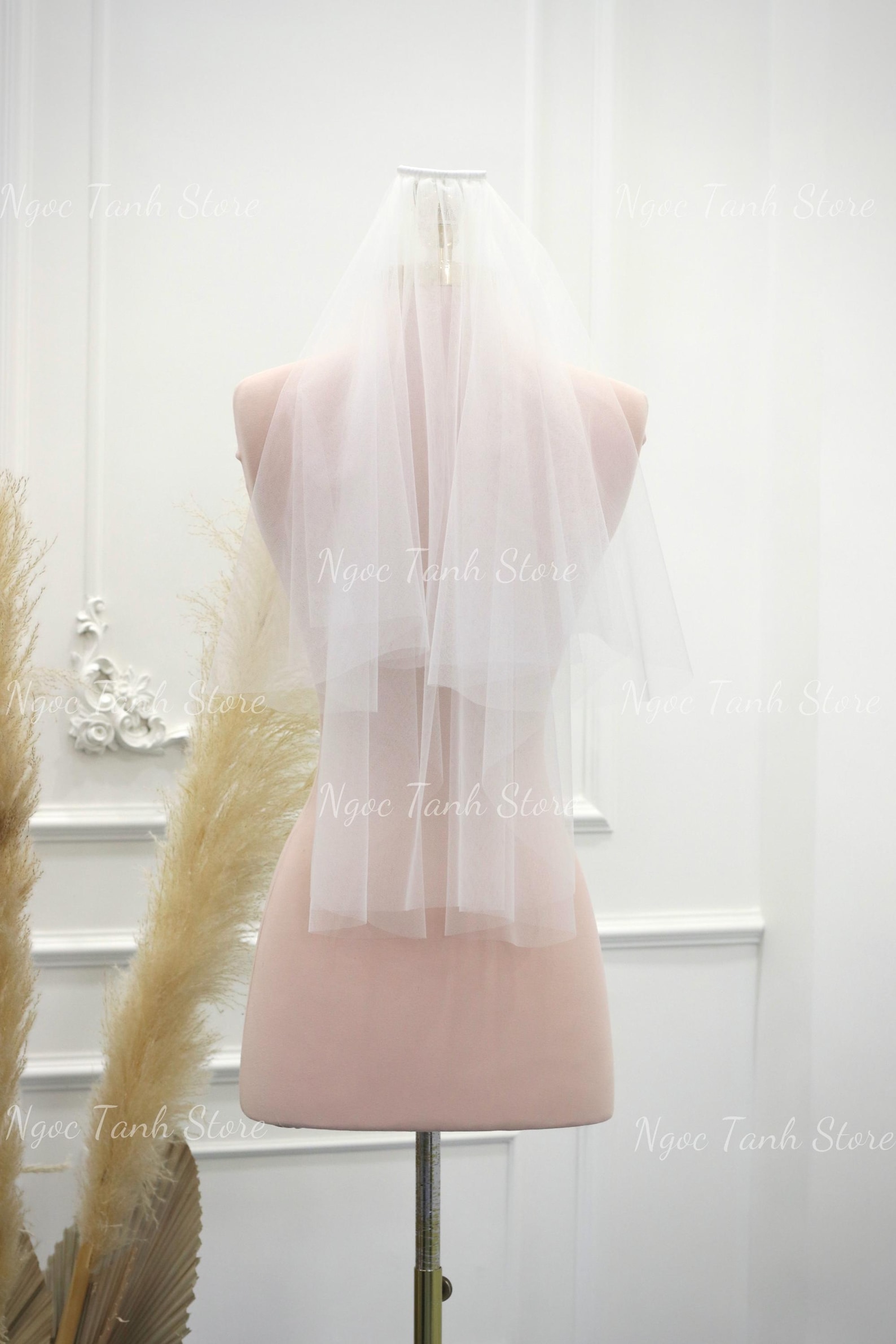 Short Two-tier Veils. Pearl Veils. Designer, Handmade Veils. Custom ...