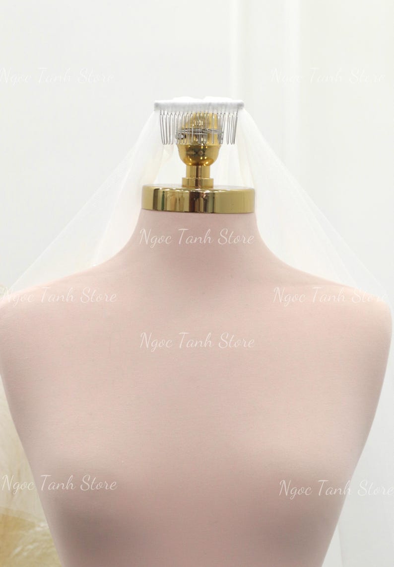 Short Two-tier Veils. Pearl Veils. Designer, Handmade Veils. Custom ...