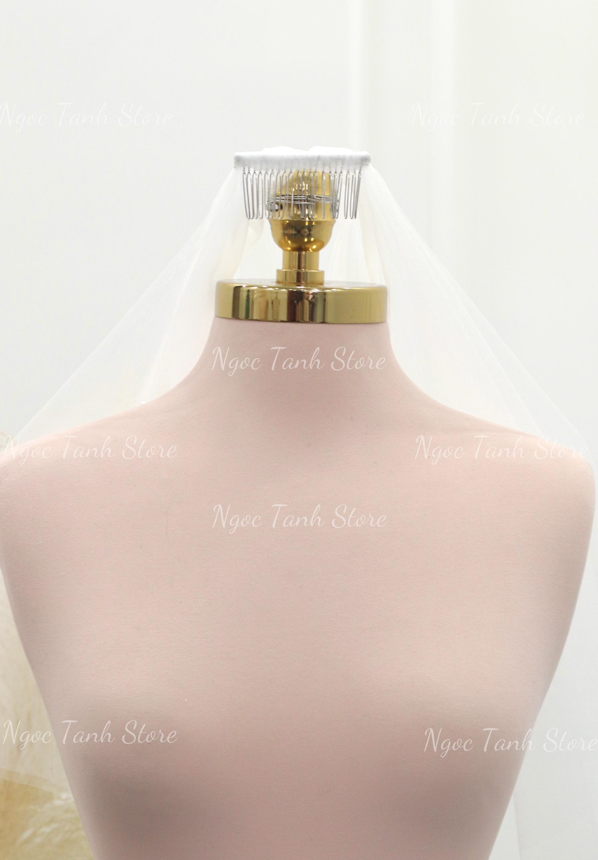 Short Two-tier Veils. Pearl Veils. Designer, Handmade Veils. Custom ...
