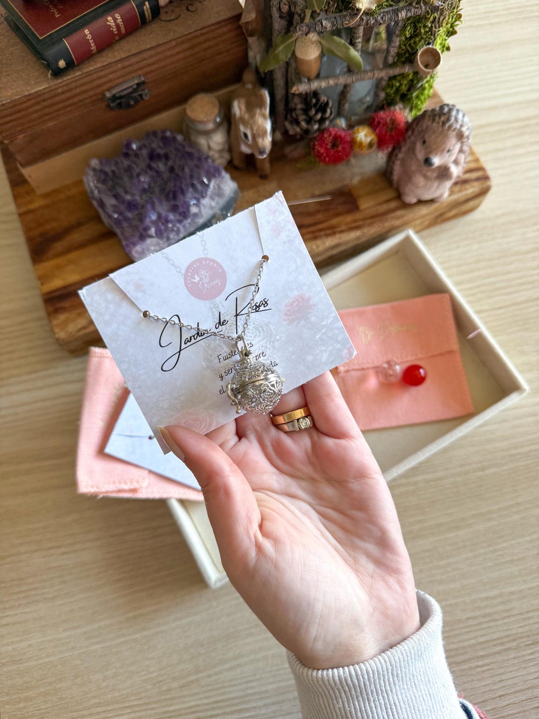 Rose Garden Amulet Necklace | Self-love Ritual Jewelry | Red Rose ...