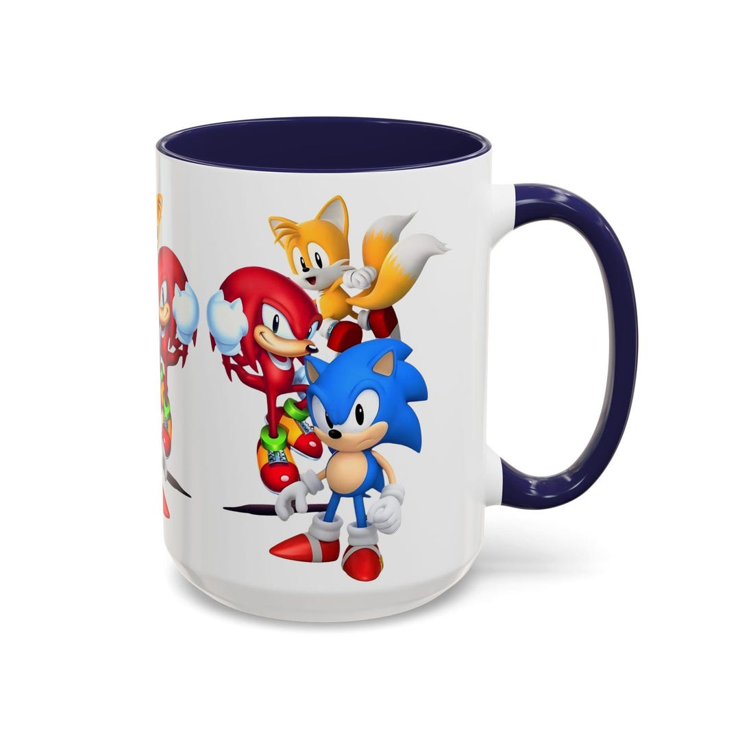 Sonic, Tails, and Orbot Mug, Video Game Character Coffee Cup, Gamer ...