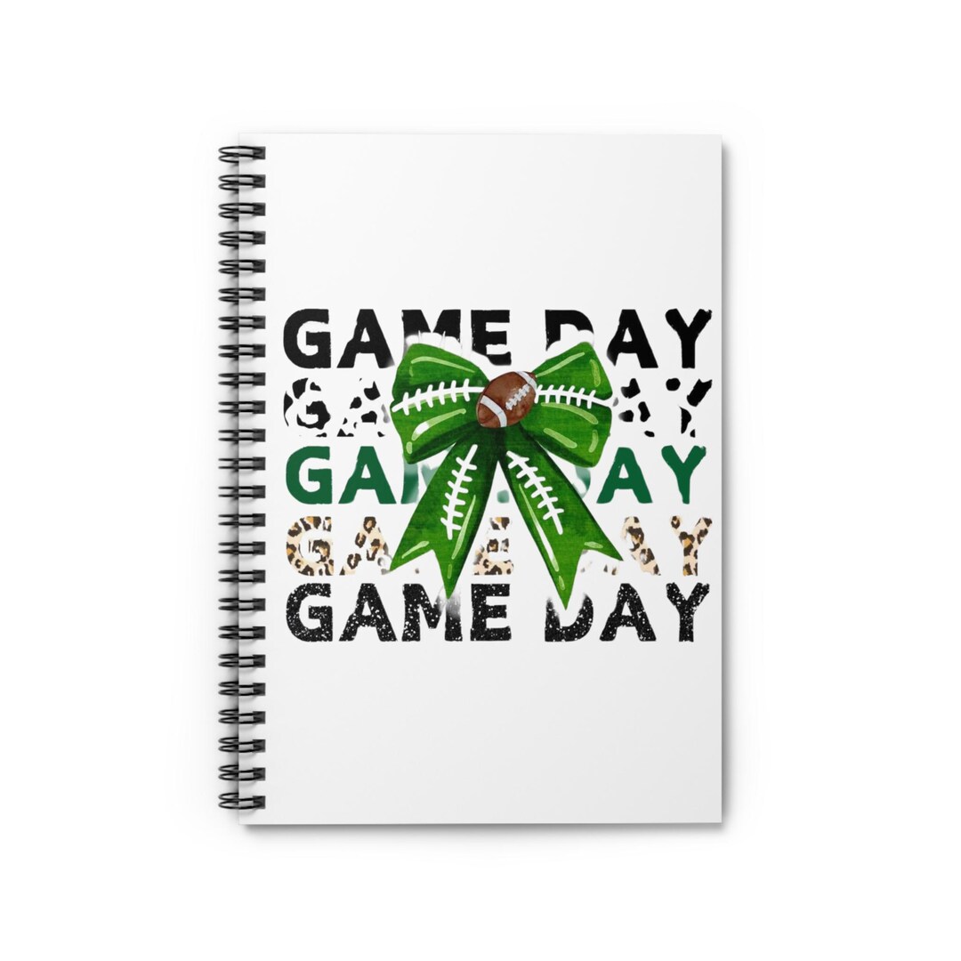 Game Day Spiral Notebook - Perfect for Football Fans, Game Day Planning ...