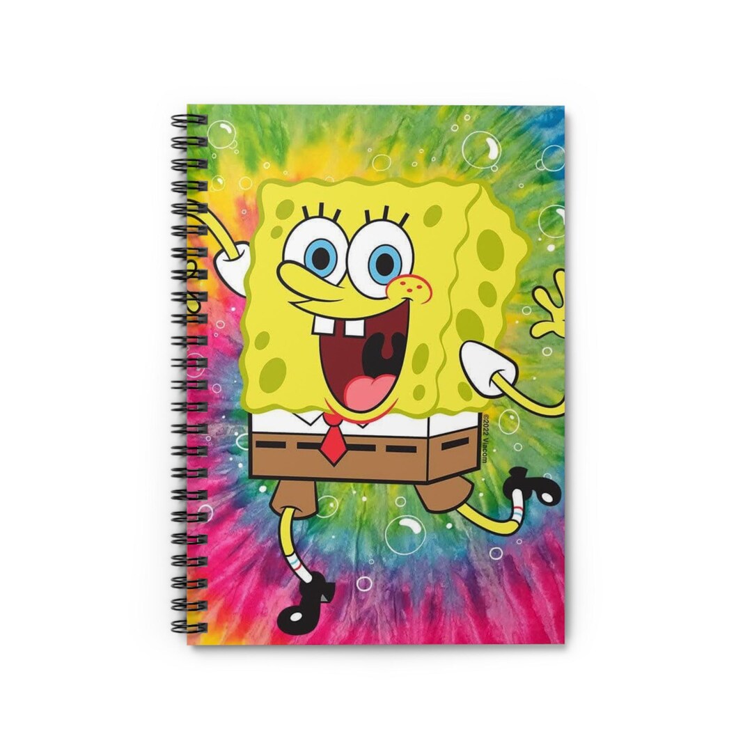 Whimsical Spongebob Spiral Notebook - Perfect for Students, Gift Ideas ...