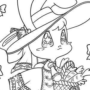 anime bunny coloring pages