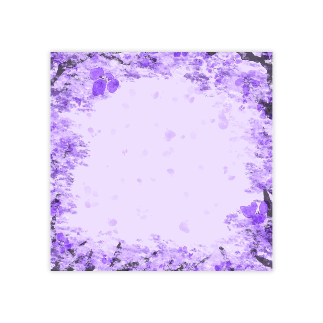 Pretty Purple Girly Notepad, Office Desk Accessories, Stationery ...