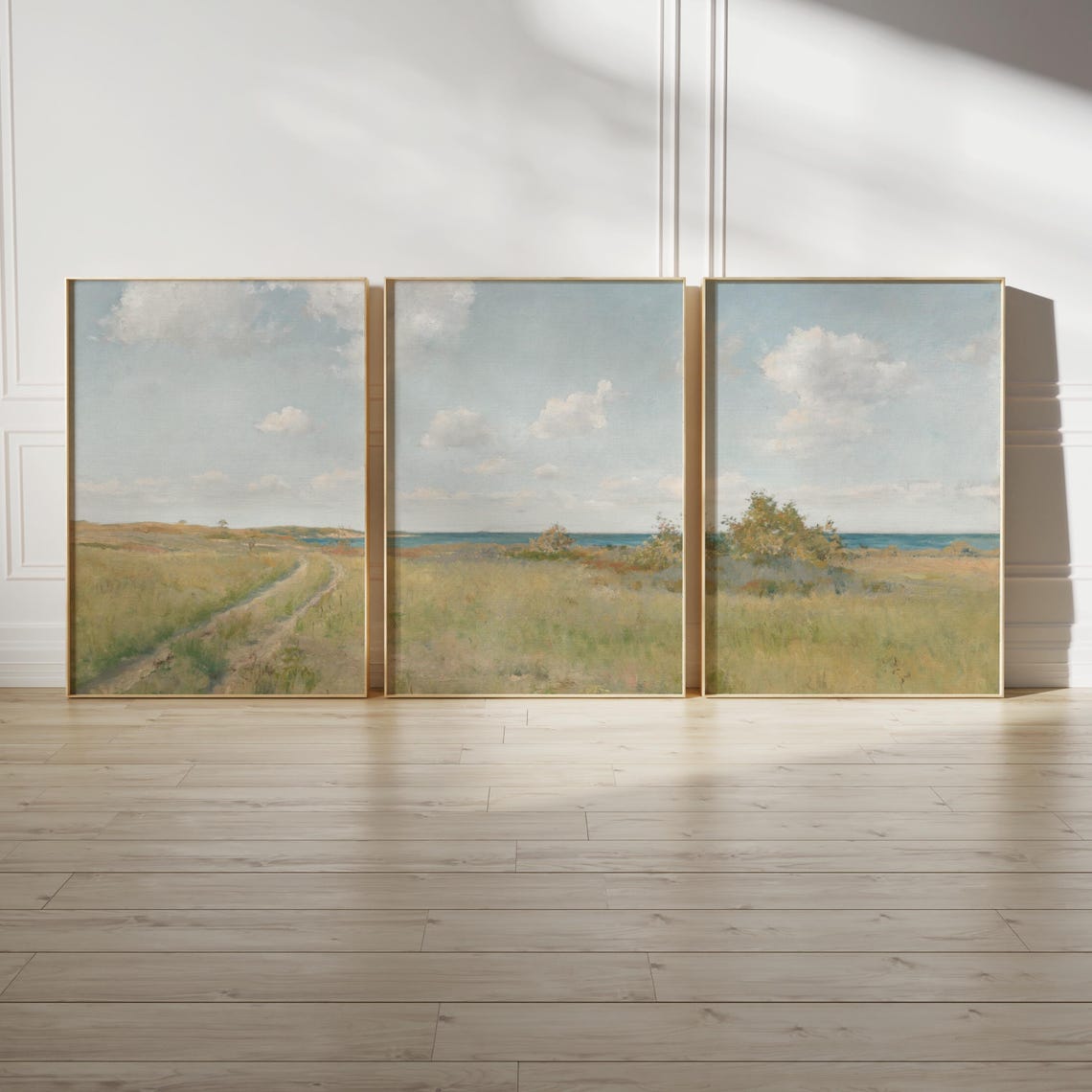 3-piece Nature Painting Set | Modern Farmhouse Triptych | Above the ...