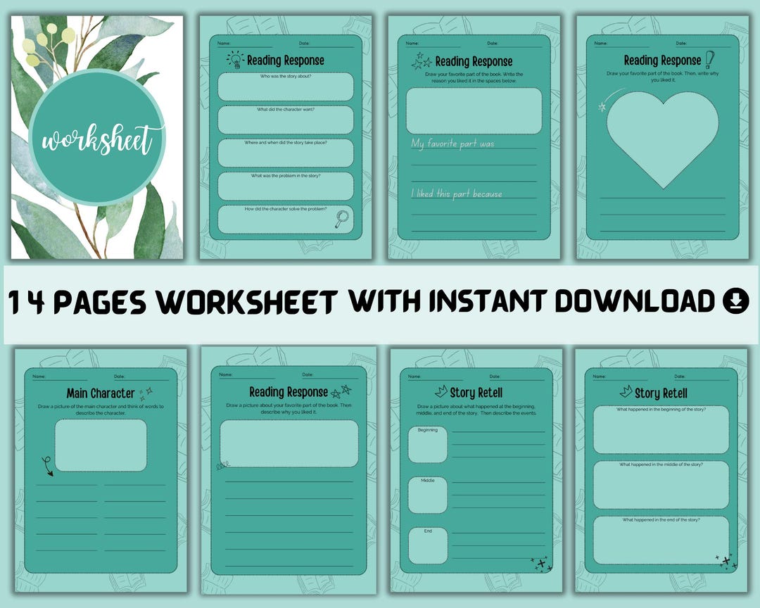 Reading Worksheet for Story Kits Story Retell Worksheet Read and Reply ...
