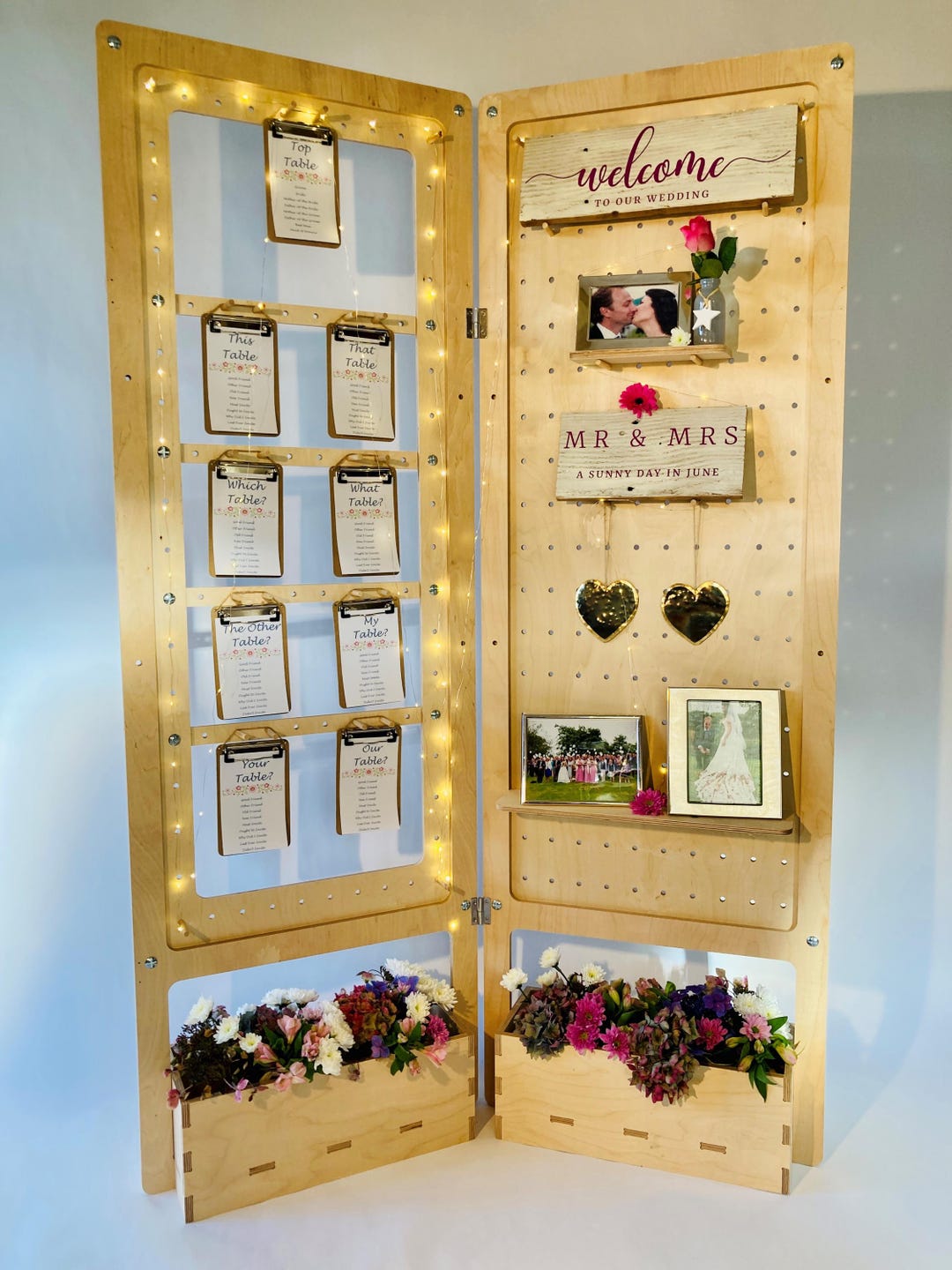 Wedding Table Planner Stand Signage Decor. the Wedding Displayory™ - Etsy