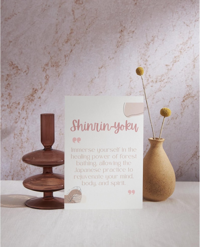 Shinrin-yoku Definition Print Set | Japanese Forest Bathing Wall Art ...