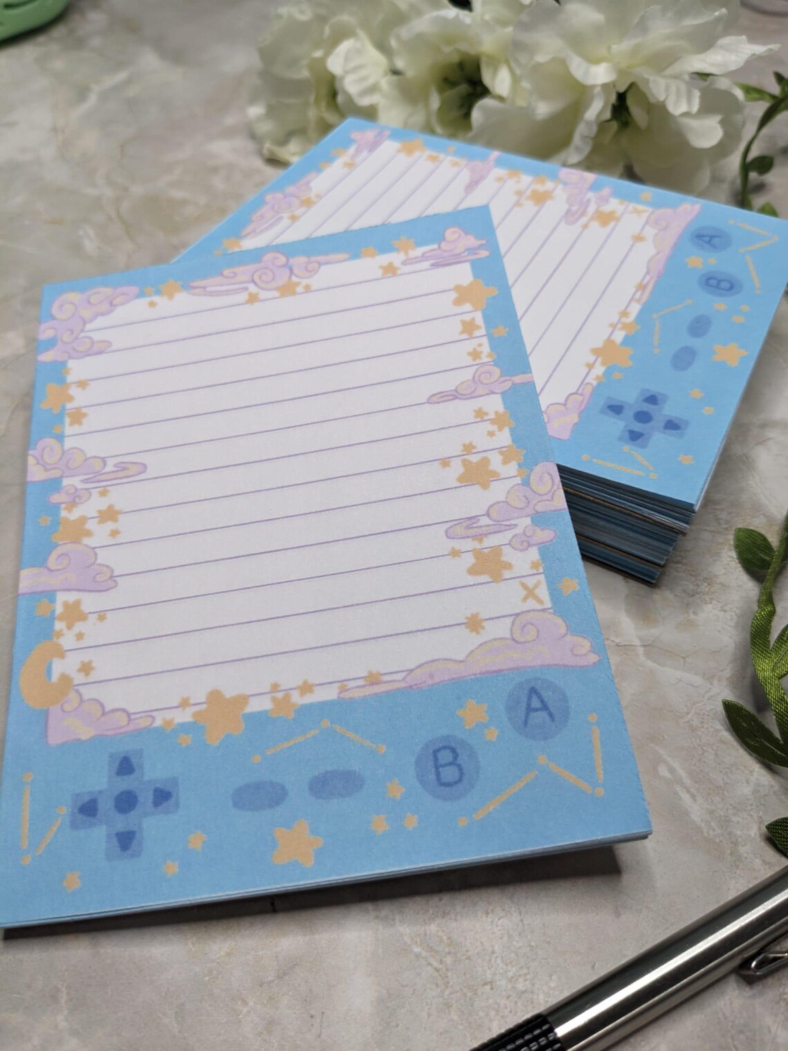Gaming Memo Pads Notepads Cute Kawaii Notepads Gift Stationary Cute ...