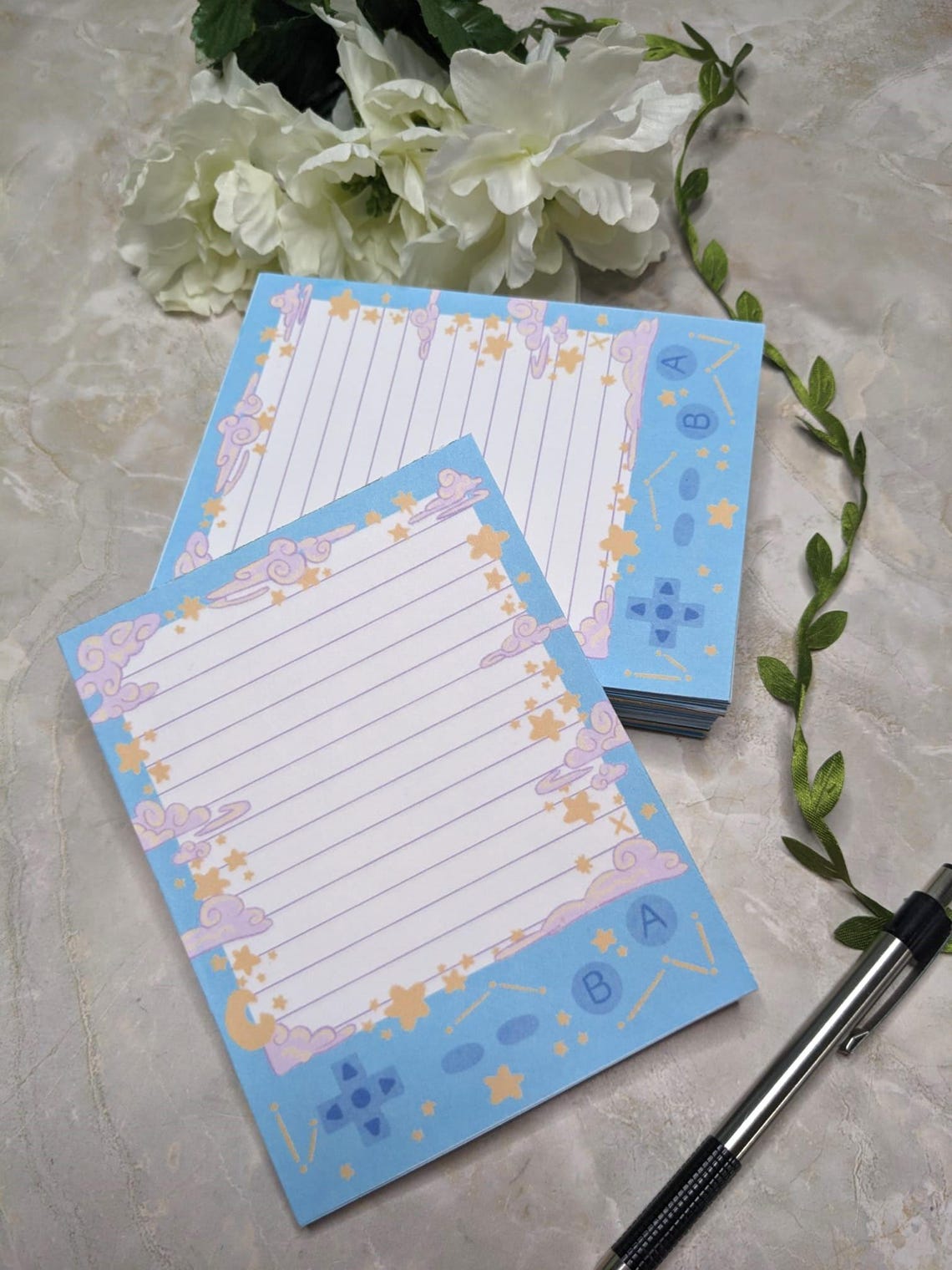 Gaming Memo Pads Notepads Cute Kawaii Notepads Gift Stationary Cute ...