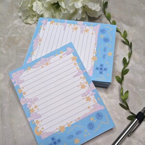 Gaming Memo Pads Notepads Cute Kawaii Notepads Gift Stationary Cute ...