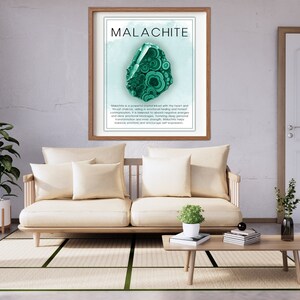 Malachite Crystal Digital Wall Art - Etsy