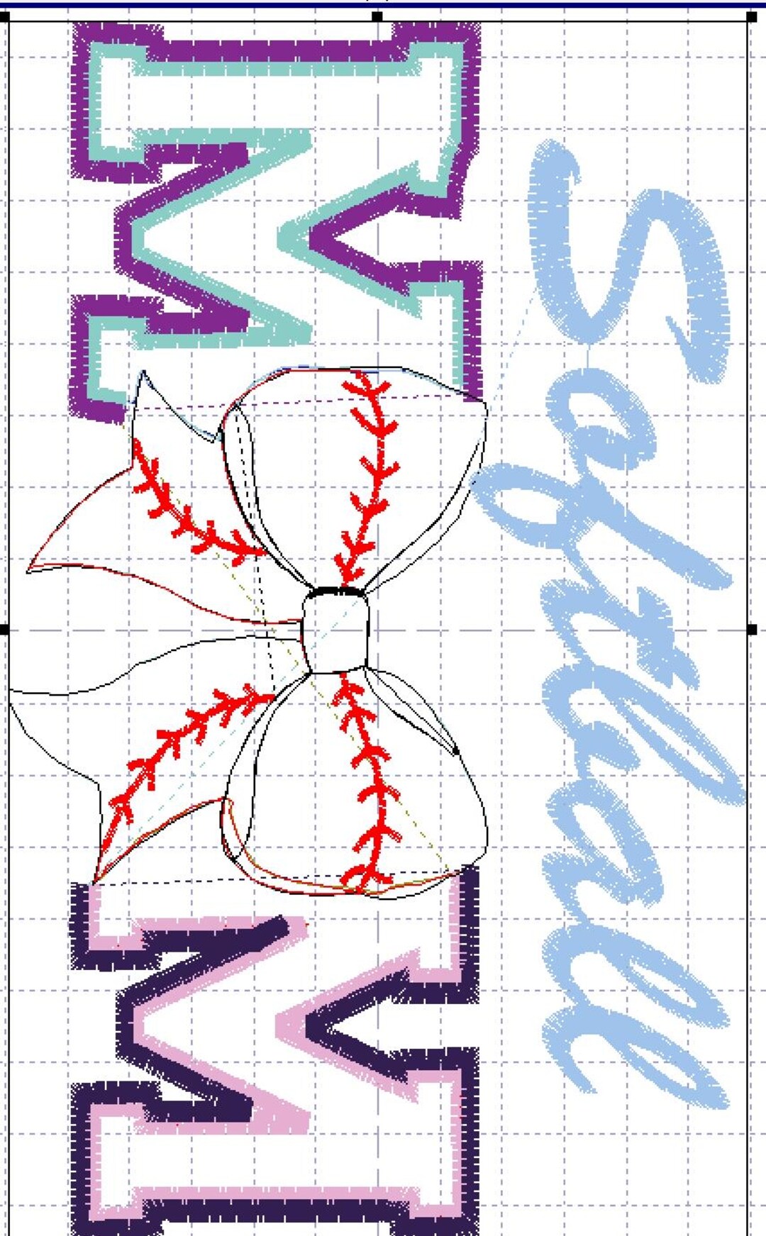 Applique Softball Mom Embroidery Design####check Out Our Matching ...