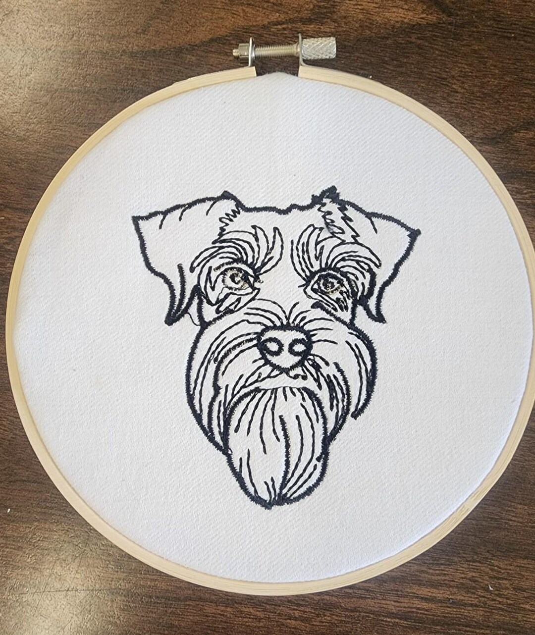 Schnauzer 4x4 Embroidery Design - Etsy