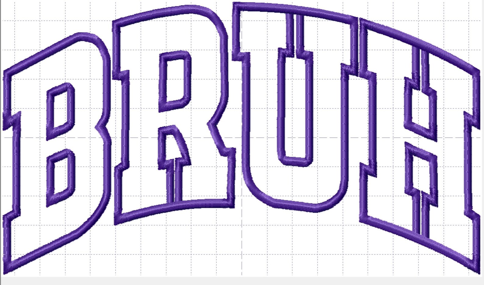 Arched Bruh Easy Applique Mom Embroidery Design - Etsy