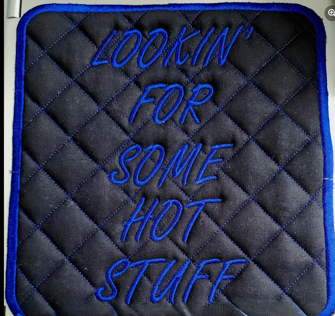 Lookin for Some Hot Stuff in the Hoop Pot Holder Embroidery Design File ...