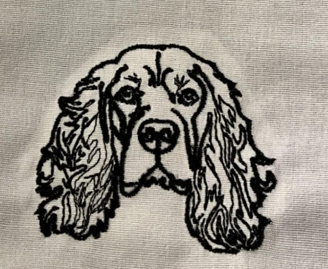Cocker Spaniel 4x4 Embroidery Design. - Etsy